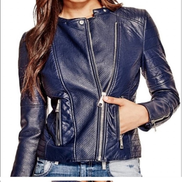 Guess | Jackets & Coats | Guess Faux Leather Jacket | Poshmark